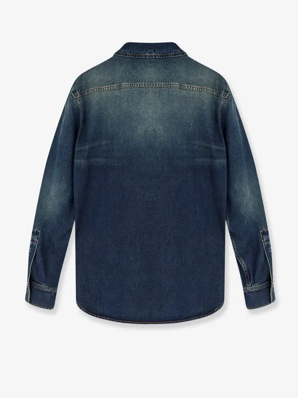 Gucci Certified Washed Cotton Denim Shirt - Blue