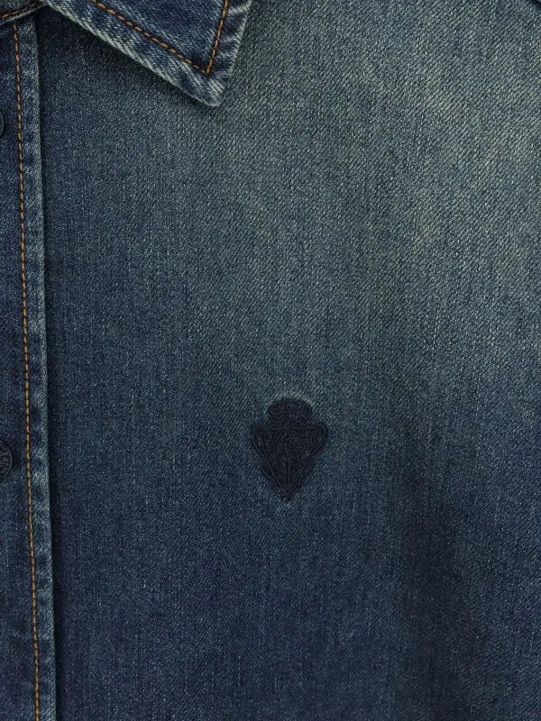 Gucci Certified Washed Cotton Denim Shirt - Blue