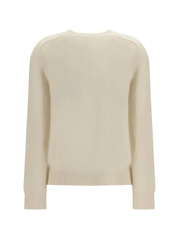 Burberry Cashmere Jumper With Equestrian Knight Design - Multicolor