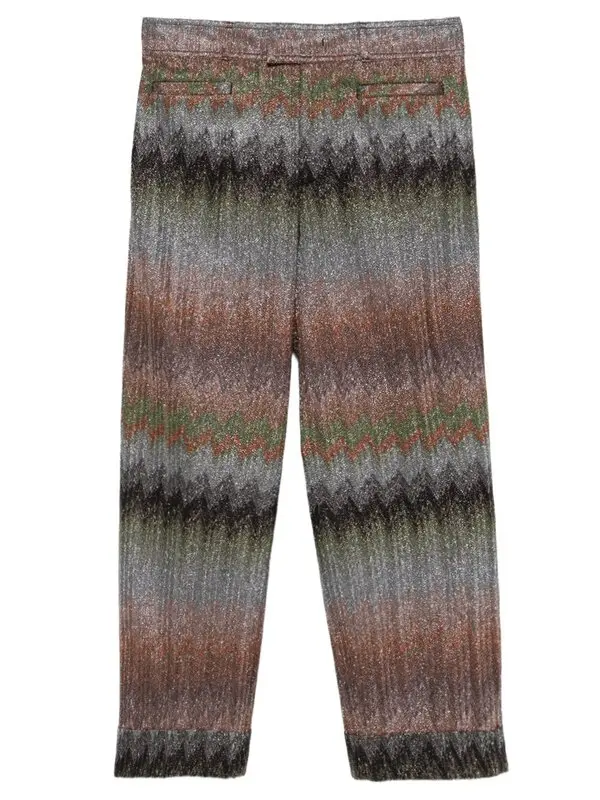 Missoni Viscose Lamé Tapered Trousers - Multicolor