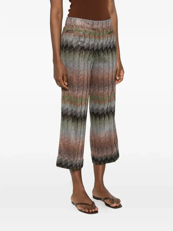 Missoni Viscose Lamé Tapered Trousers