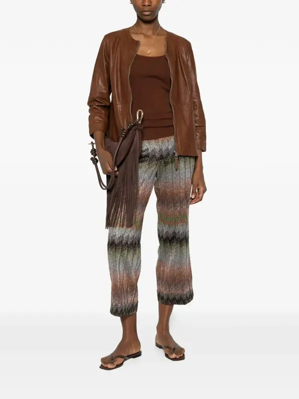 Missoni Viscose Lamé Tapered Trousers
