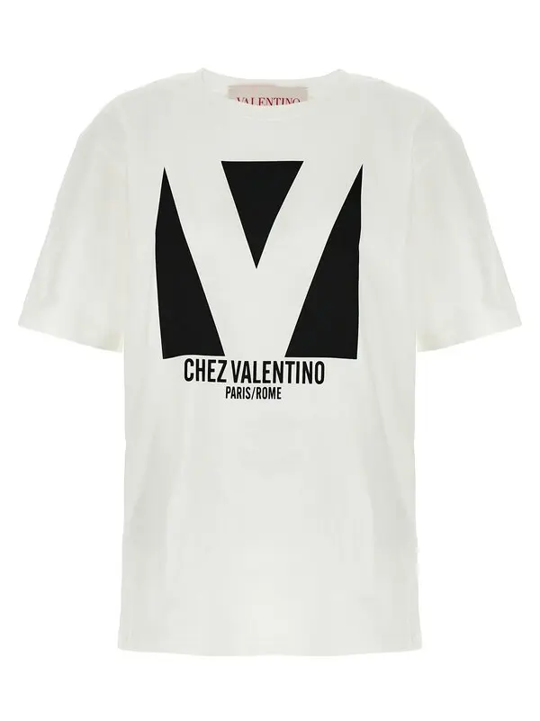 Valentino Garavani Chez Cotton T-shirt - White
