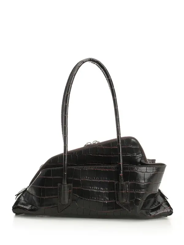 Attico La Passeggiata Small Top Handle Bag - Brown
