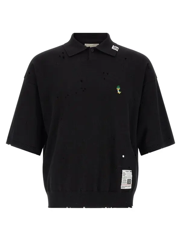 Mihara Yasuhiro Embroidery Polo Shirt
