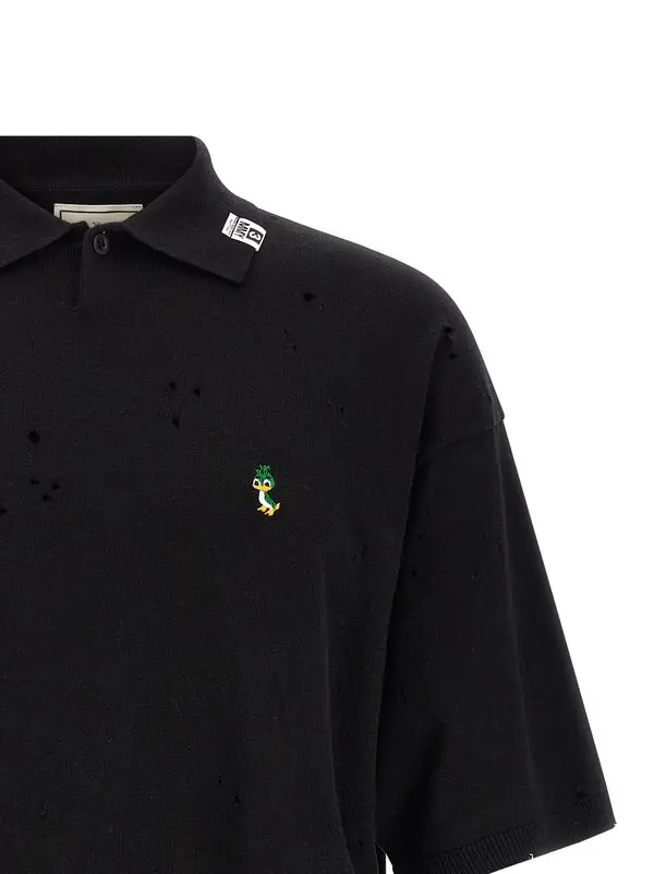 Mihara Yasuhiro Embroidery Polo Shirt