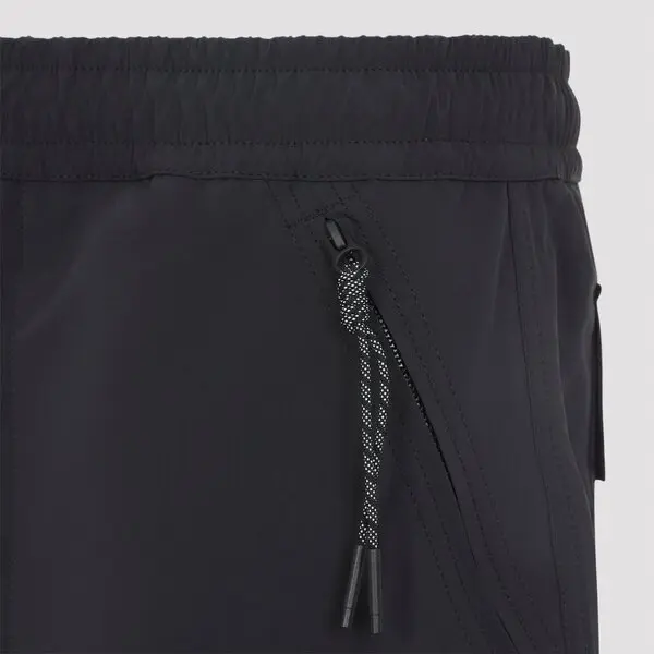 Moncler Polyester Shorts With Elastic Waist And Zipped Fastening