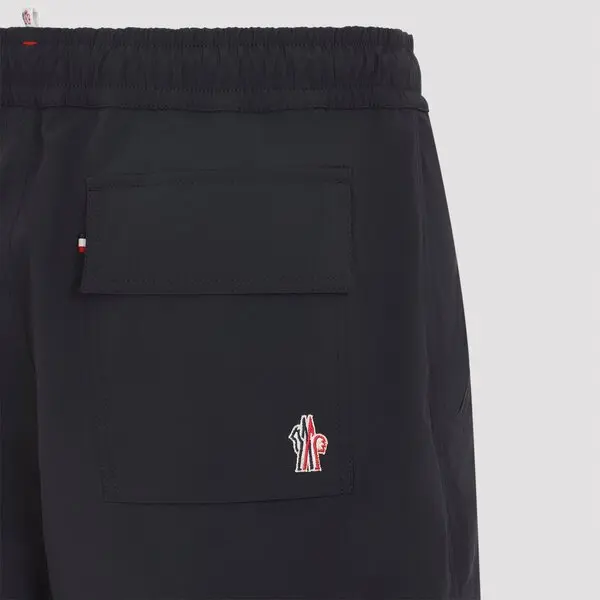 Moncler Polyester Shorts With Elastic Waist And Zipped Fastening