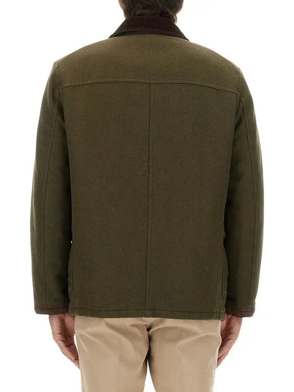 FAY Wool Blend Toggle Jacket