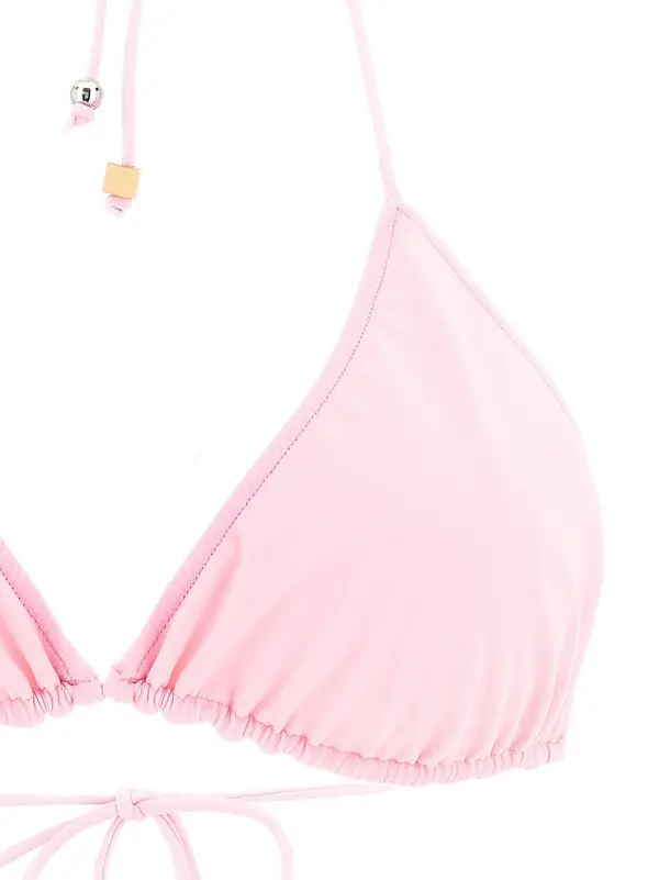 Jacquemus Le Haut De Plage Triangle Bikini Top - Pink