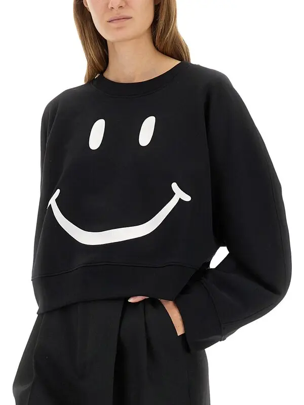 Moschino Smiley Face Crewneck Sweatshirt