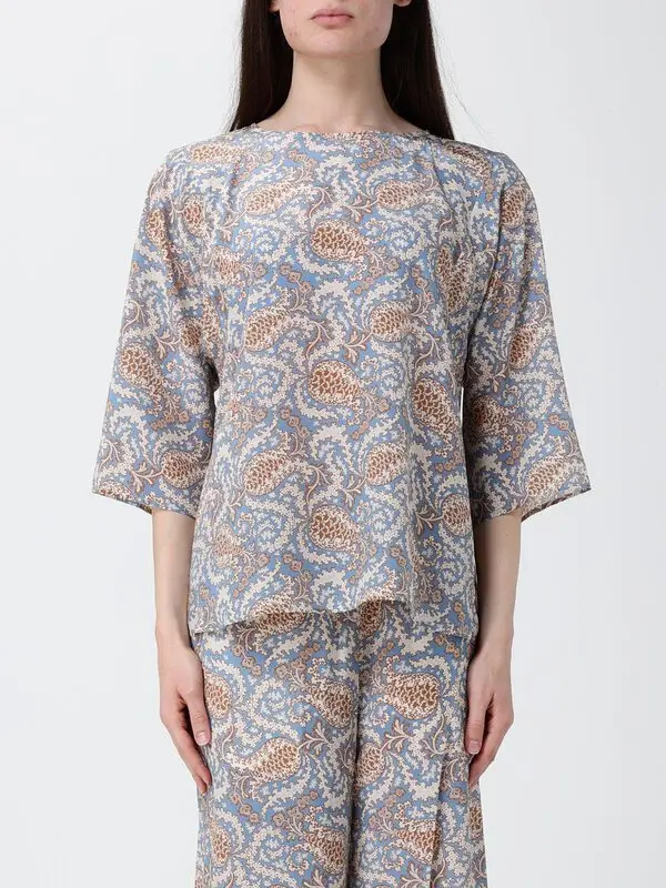 Max Mara Printed Silk Shirt