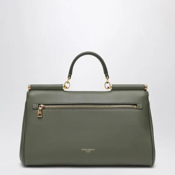 Dolce & Gabbana My Sicily Handbag In Military Leather - Green