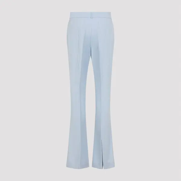 Sportmax Fragola Viscose Blend Flared Leg Pants - Blue