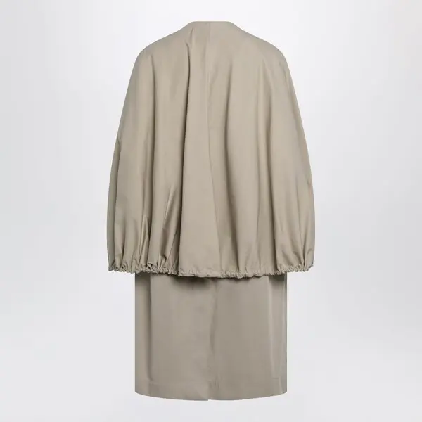 TOTEME Beige Cotton Cape Coat - Cream