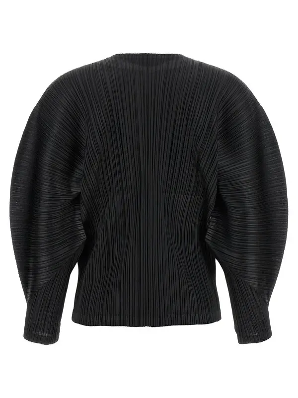 Issey Miyake Monthly Colors: April" Pleated Zip-up Jacket