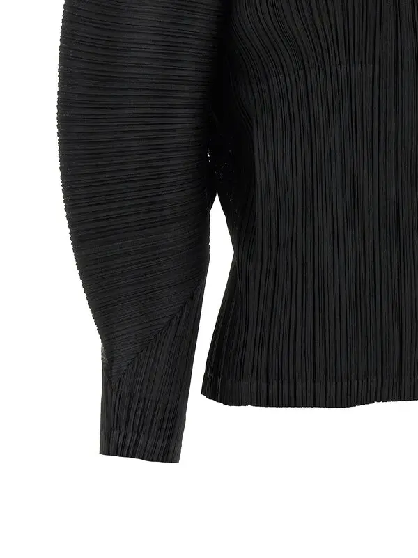 Issey Miyake Monthly Colors: April" Pleated Zip-up Jacket