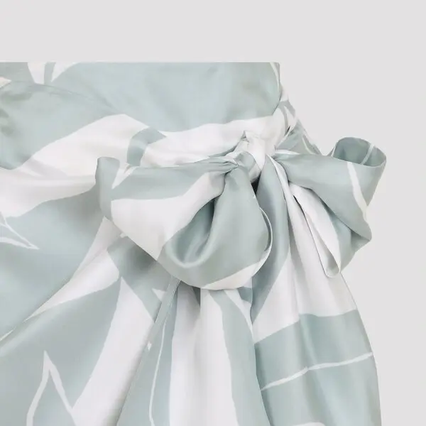 Max Mara Strano Silk Mini Skirt - Green
