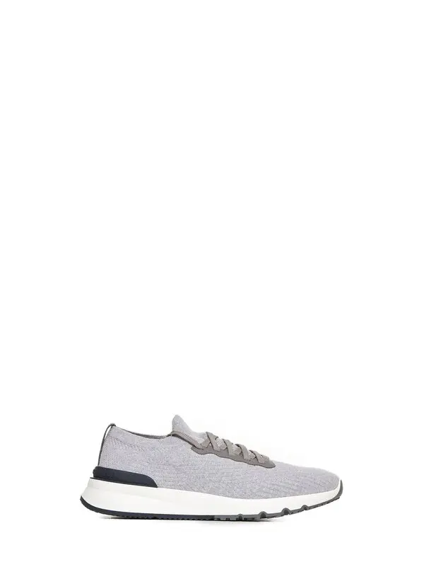 Brunello Cucinelli Cotton Lace-up Sneakers