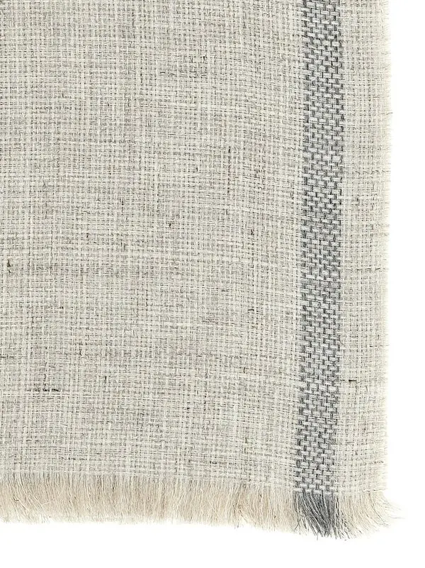 Brunello Cucinelli Linen Scarf - Gray