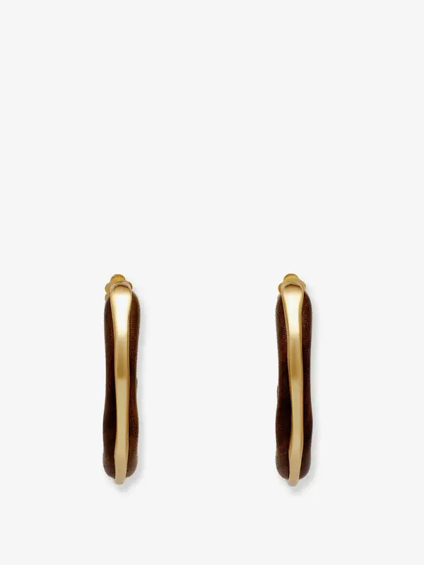 Cult Gaia Madeira Natural Wood Hoop Earrings - Multicolor
