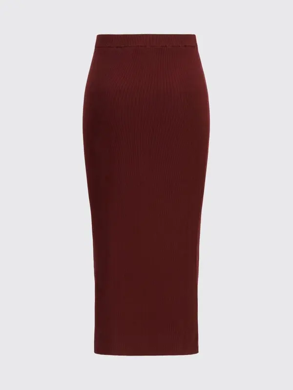 Max Mara Ribbed Skirt - Red
