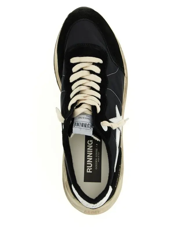 GOLDEN GOOSE Running Sole Suede And Nylon Lace-up Sneakers