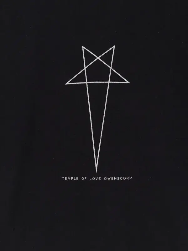 Rick Owens Cotton T-shirt With Logo On The Front