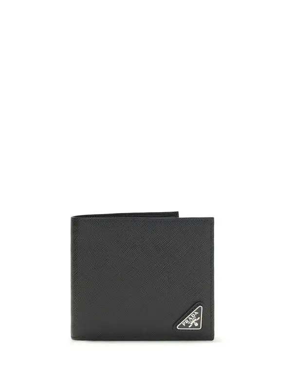 Prada Bifold Wallet In Saffiano Leather - Black