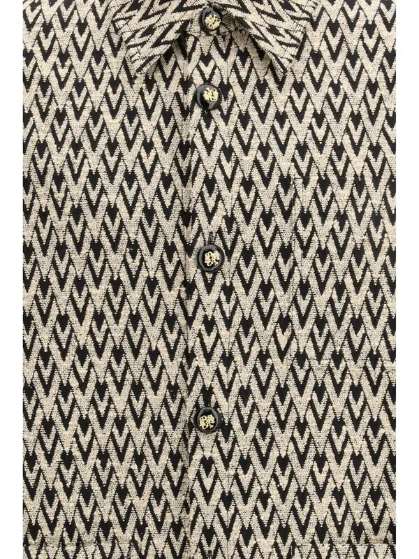 Valentino Garavani Mixed Cotton Jacquard Toute La V Jacket - Multicolor