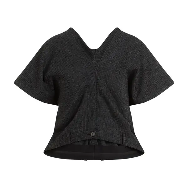 Balenciaga Tailored Pants Top - Black