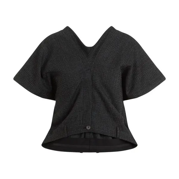 Balenciaga Tailored Pants Top - Black