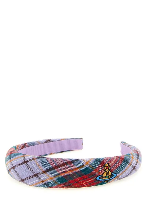 VIVIENNE WESTWOOD Rtw Tartan Slim Headband - Multicolor