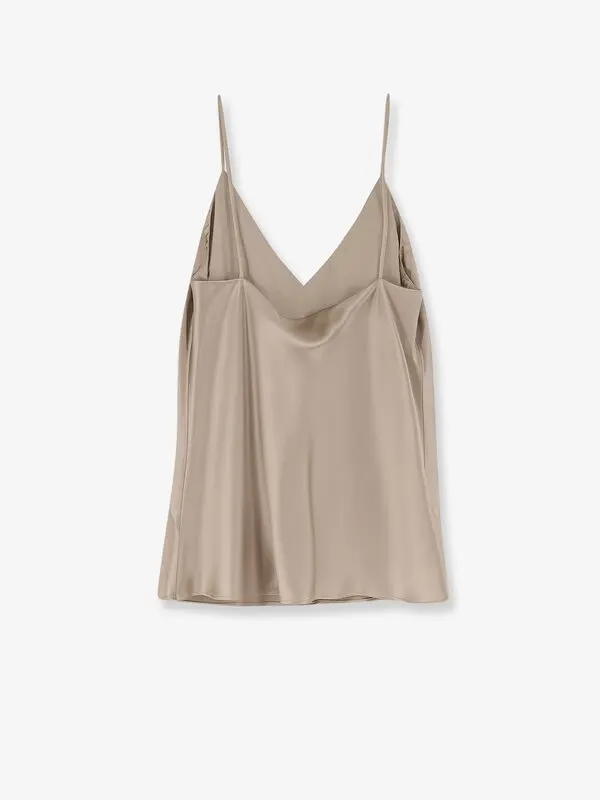 Max Mara Silk V-neck Camisole Top