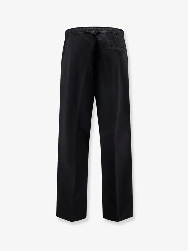Stone Island Organic Cotton Cargo Trousers - Black