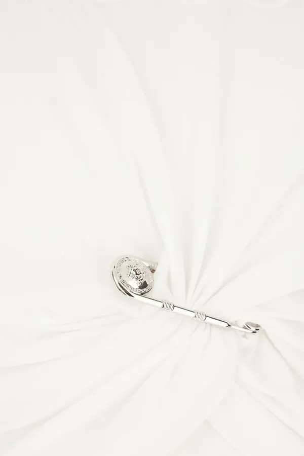 Versace Safety Pin" Cropped T-shirt