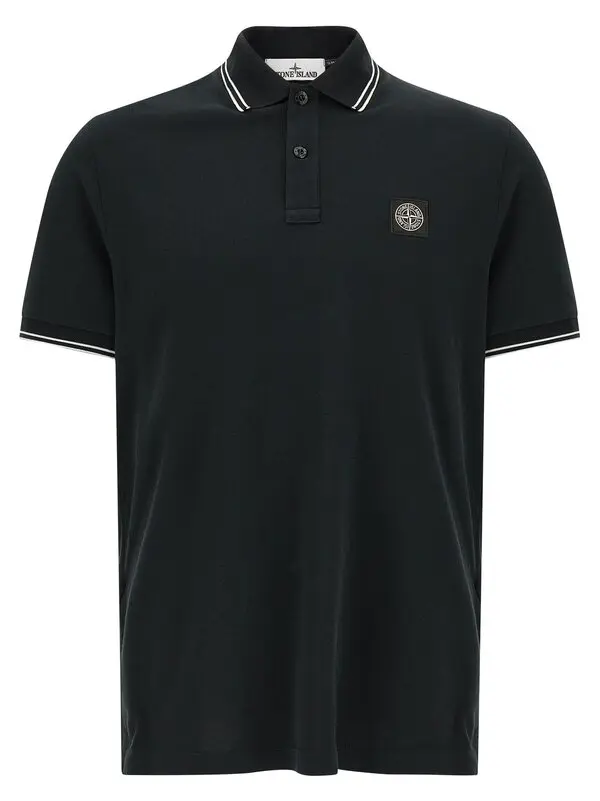 Stone Island 2200010' Polo Shirt - Black