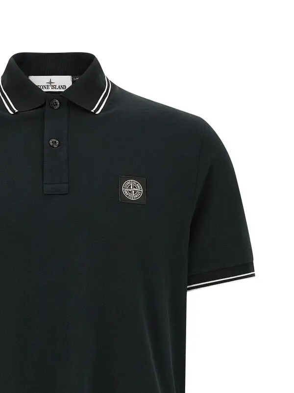 Stone Island 2200010' Polo Shirt - Black