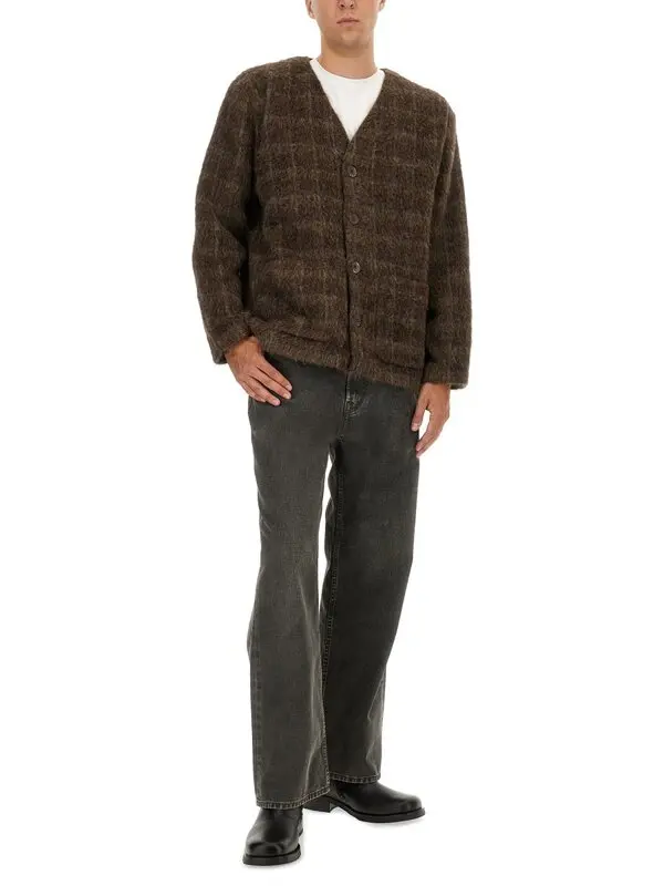 Our Legacy Textured Wool Blend Cardigan