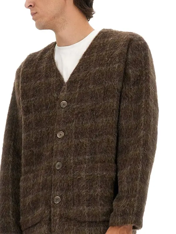 Our Legacy Textured Wool Blend Cardigan