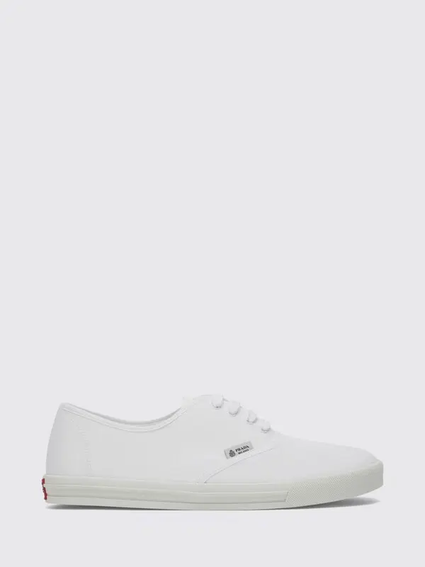 Prada Lace-up Canvas Sneakers