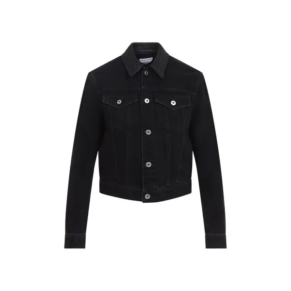 Bottega Veneta Intrecciato Collar Denim Jacket