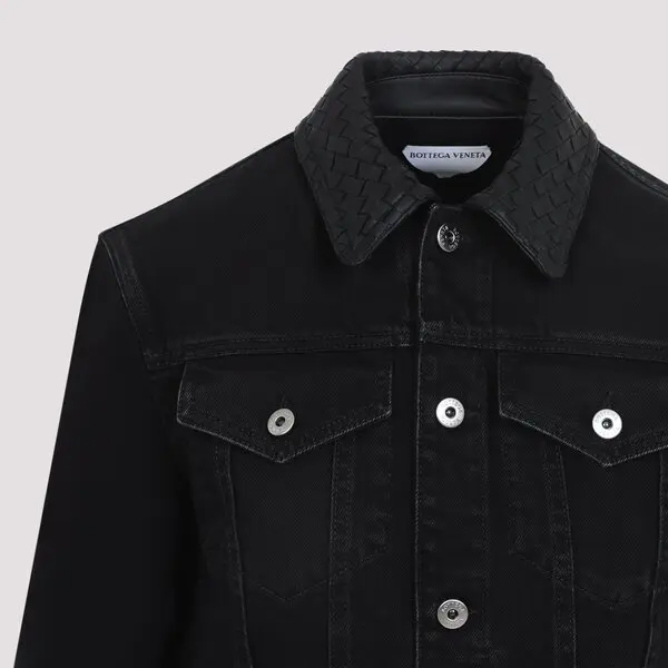 Bottega Veneta Intrecciato Collar Denim Jacket