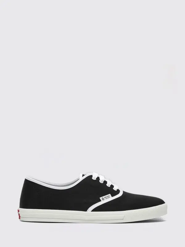 Prada Lace-up Canvas Sneakers