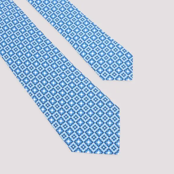 Kiton Silk Neck Tie - Blue