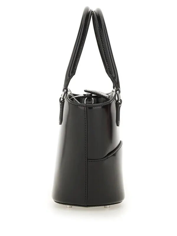 SELF-PORTRAIT Leather Tote Bag With Charm