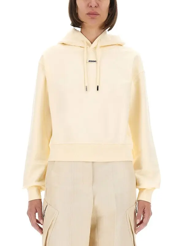 Jacquemus The Grosgrain Hoodie - Cream