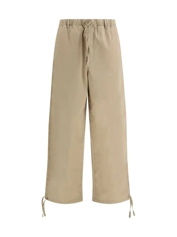FERRAGAMO Loose-fit Cotton Canvas Pants