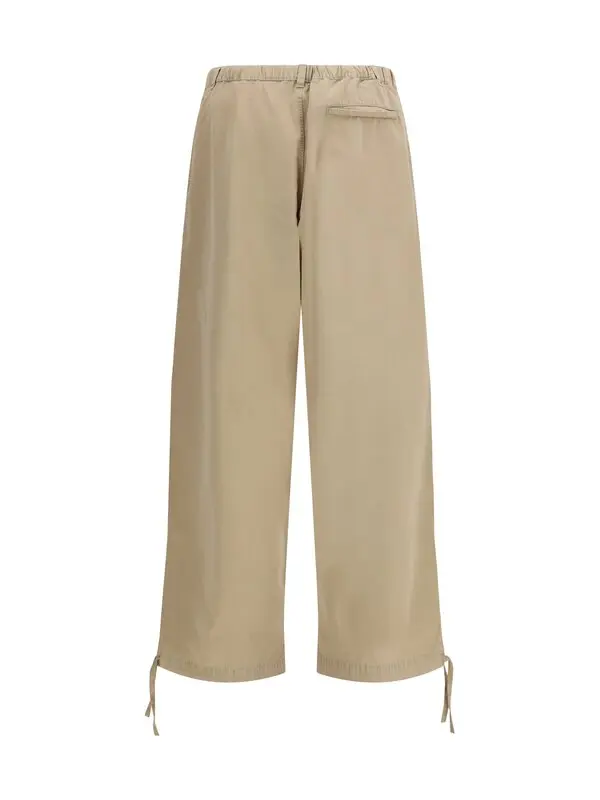 FERRAGAMO Loose-fit Cotton Canvas Pants