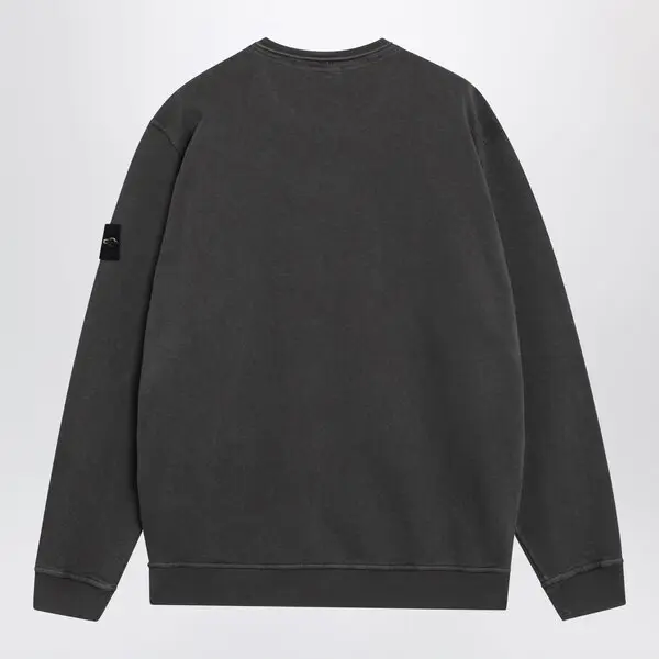 Stone Island Crewneck Sweatshirt In Slub Cotton